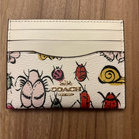 Coach | Bags | Coach Slim Card Holder In Creature Print | Poshmark